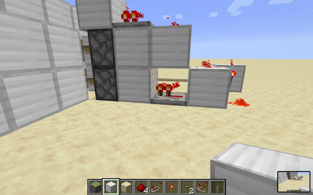 2x2 Simple Piston Door - Cheap Minecraft Map
