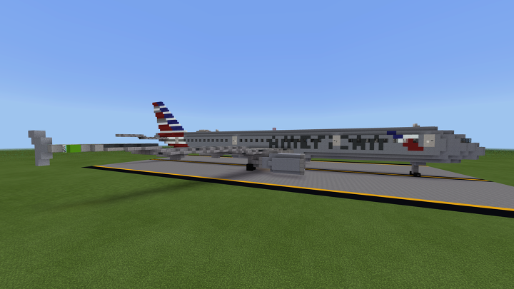 American Airlines Airbus A321-200 Minecraft Map