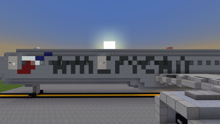 American Airlines Airbus A321-200 Minecraft Map