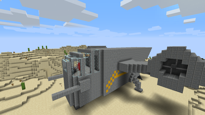 The Mandarlorian Razor Crest Ship Minecraft Map