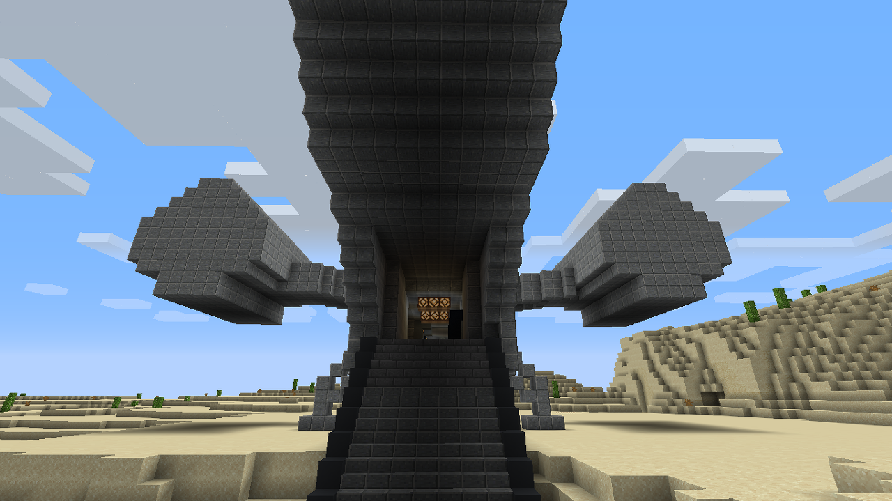 The Mandarlorian Razor Crest Ship Minecraft Map