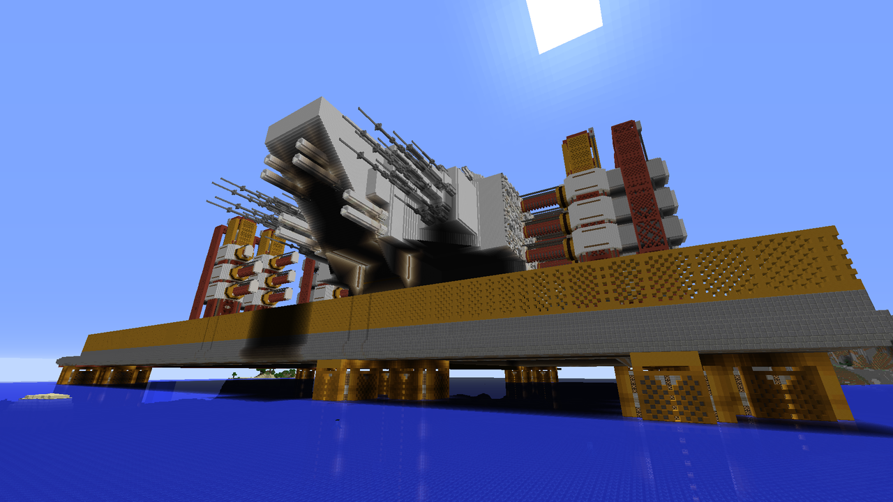 Titan Class Land/Sea Platform/Rig (work in progress) Minecraft Map