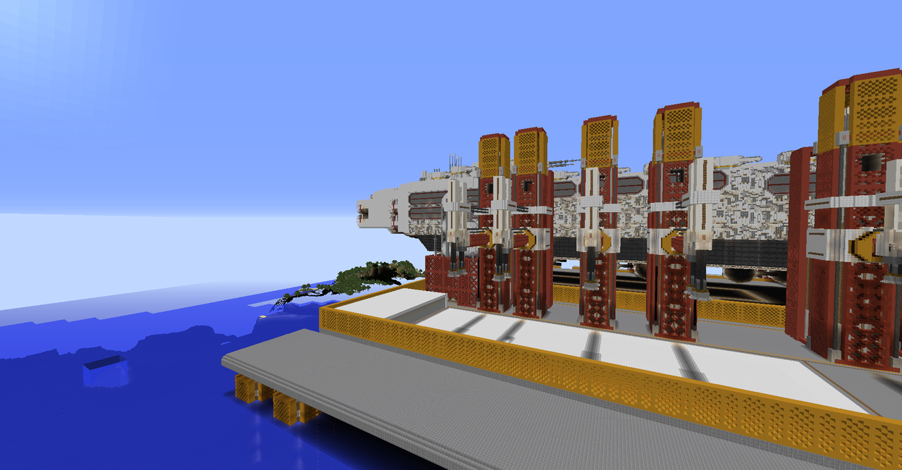 Titan Class Land/Sea Platform/Rig (work in progress) Minecraft Map