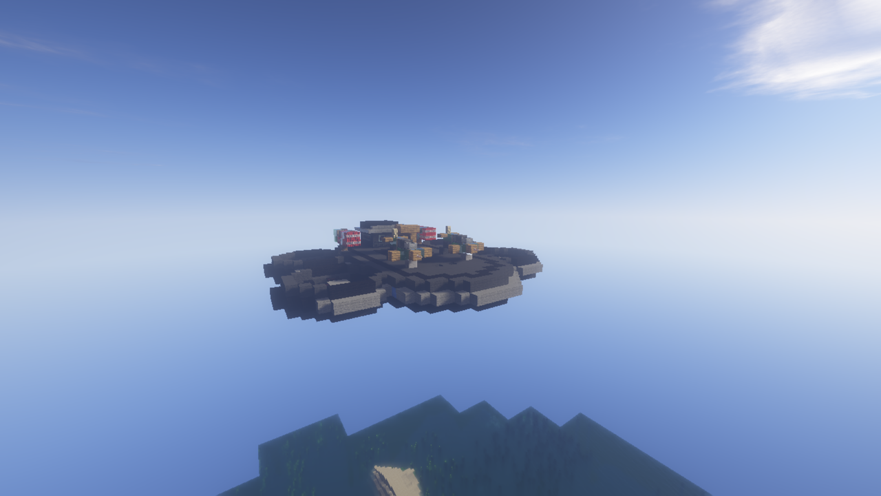 Hovering Aircraft Carrier Minecraft Map