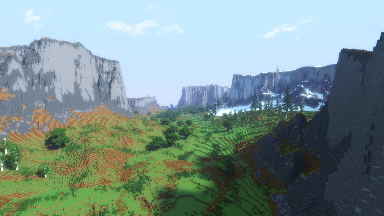 Cliff terraforming | WorldMachine & WorldPainter | 1500x1500 | By Dyl ...