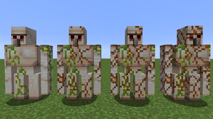 Iron Golem Cracking Retexture Minecraft Texture Pack
