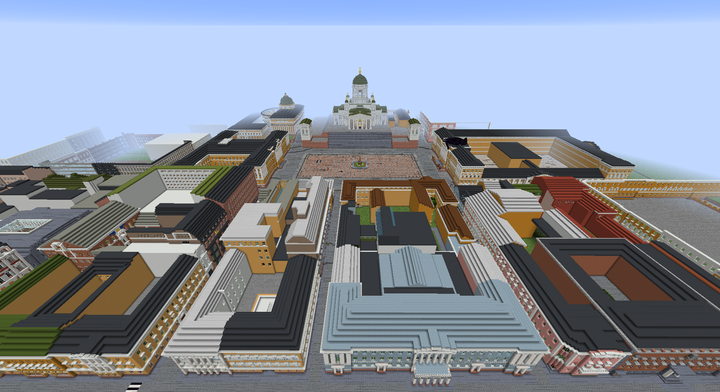 Helsinki City Center (1:1 scale) Minecraft Map