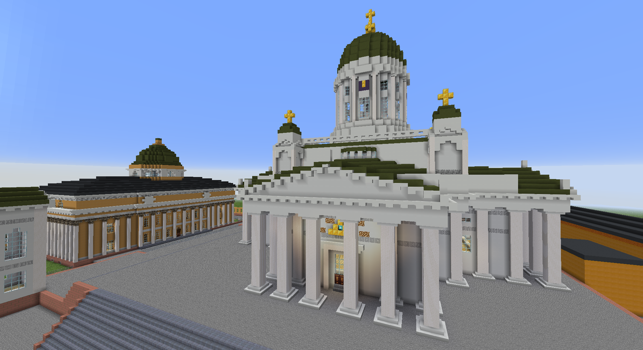 Helsinki City Center (1:1 scale) Minecraft Map
