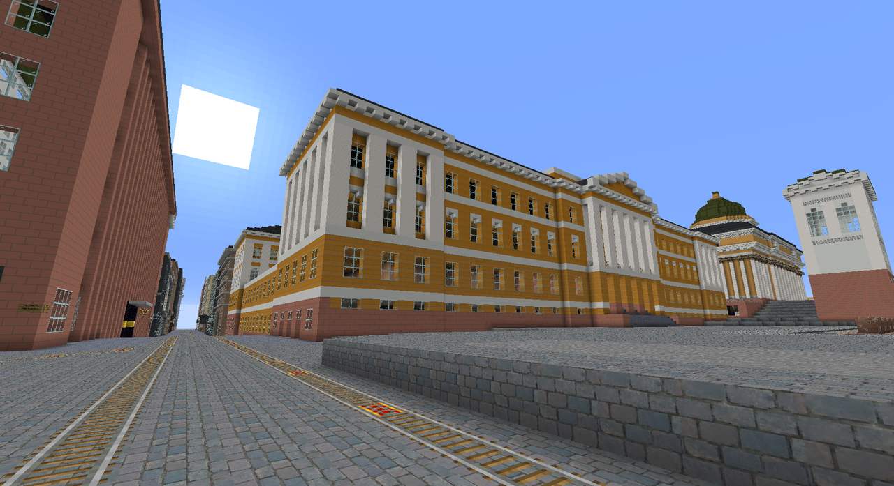 Helsinki City Center (1:1 scale) Minecraft Map