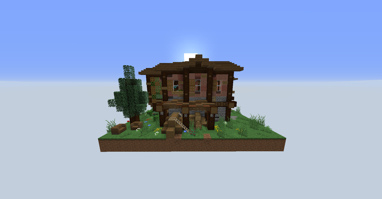 Rustic Chalet // Wooden House Minecraft Map