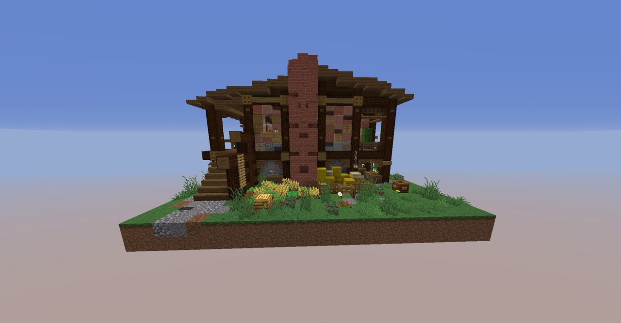 Rustic Chalet // Wooden House Minecraft Map