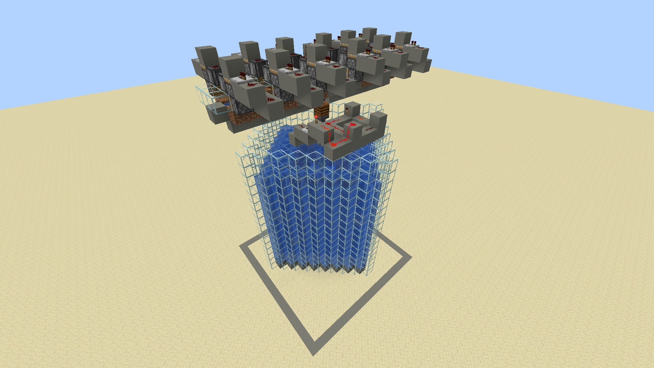 Fully Automated Sea Pickle Farm Minecraft Map