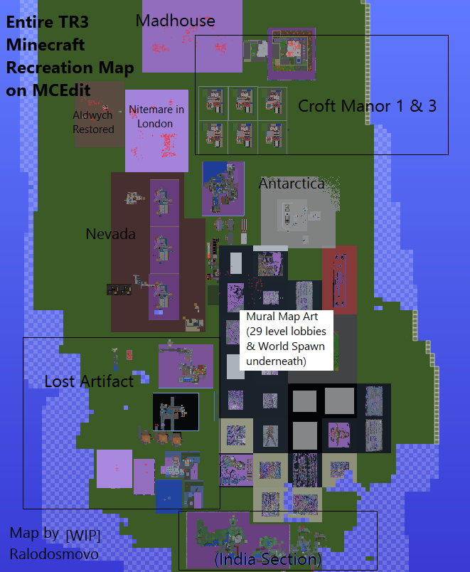 Tomb Raider 3 Recreation Minecraft Map