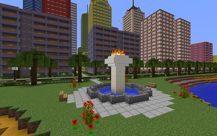 Monuments and Statues in Canyon City Minecraft Map
