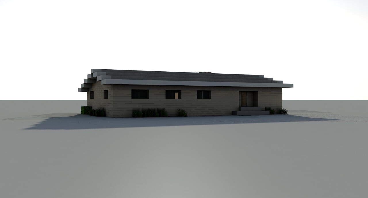 The Meadowbrook | 50's styled ranch house Minecraft Map