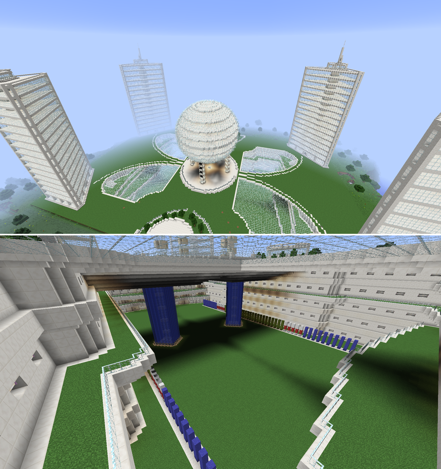 THE_WHITE_SYMMETRICAL_COMPLEX-1.0.5 Minecraft Map