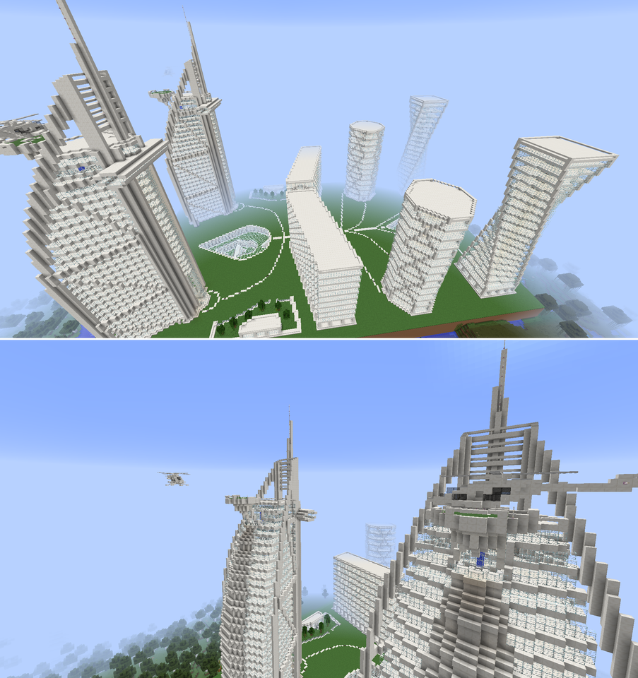 THE_WHITE_SYMMETRICAL_COMPLEX-1.0.5 Minecraft Map