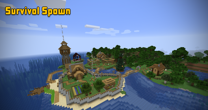Survival Spawn Version 10.1 Minecraft Map