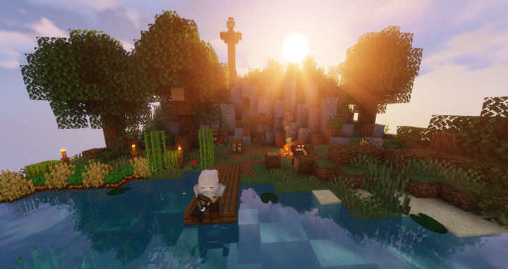 Peaceful entre amis - Minecraft scene Minecraft Map