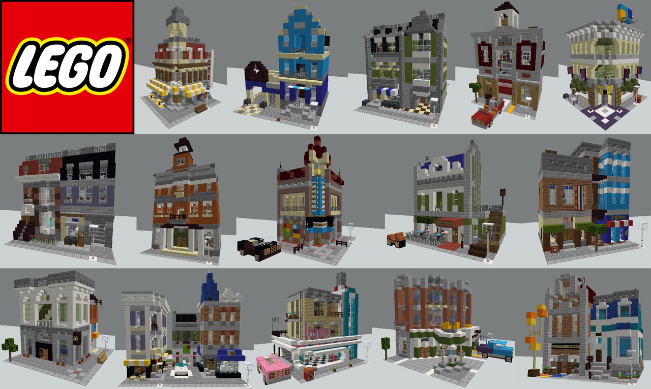 All LEGO Modular Buildings in Minecraft (updated 2020) Minecraft Map