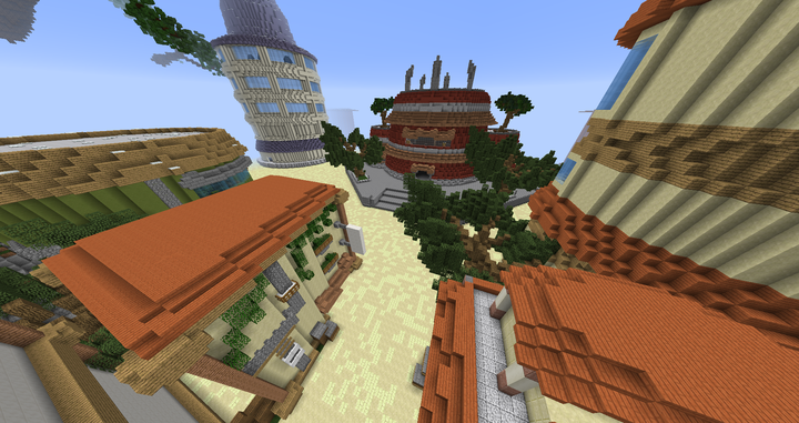 Naruto Gaiden Konoha Minecraft Map