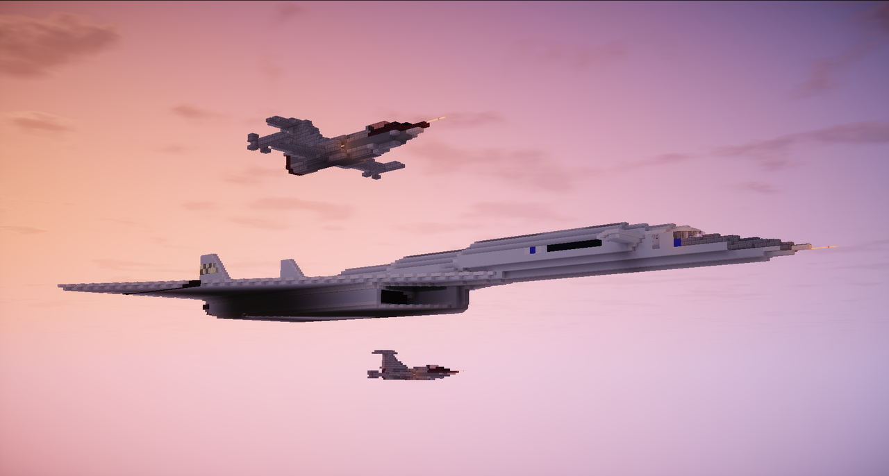 Xb-70 Valkyrie with F-104 Chase Planes Minecraft Map