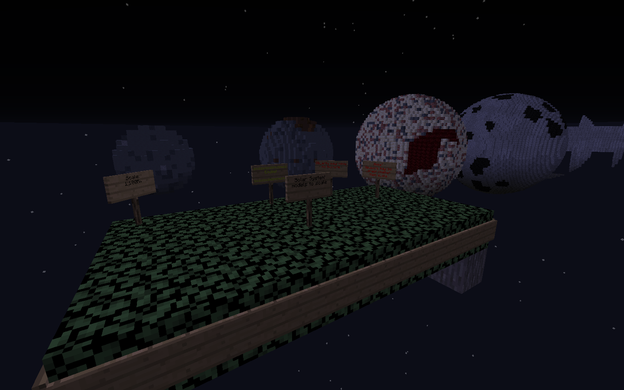 Solar Objects Up To Scale! Minecraft Map