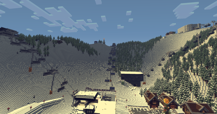 Hutstal skiresort Minecraft Map