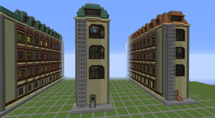 Brownstone Inspired Building Minecraft Map