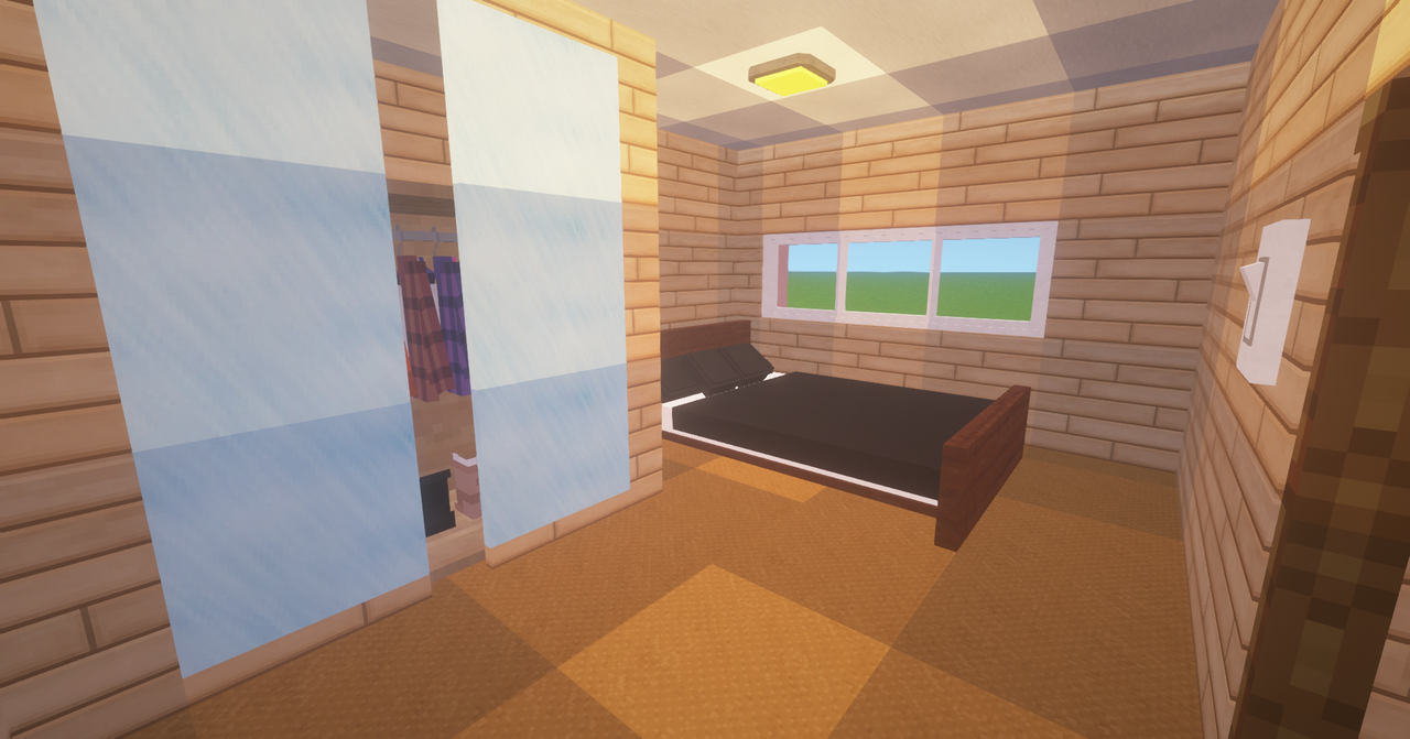 Chisels and Bits Trailer/Mobile Home Minecraft Map