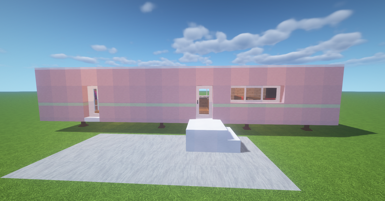 Chisels and Bits Trailer/Mobile Home Minecraft Map