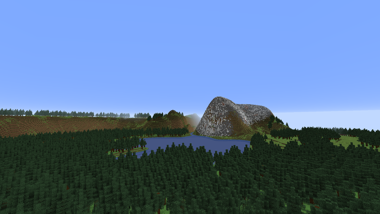 Mountainside Lake Minecraft Map