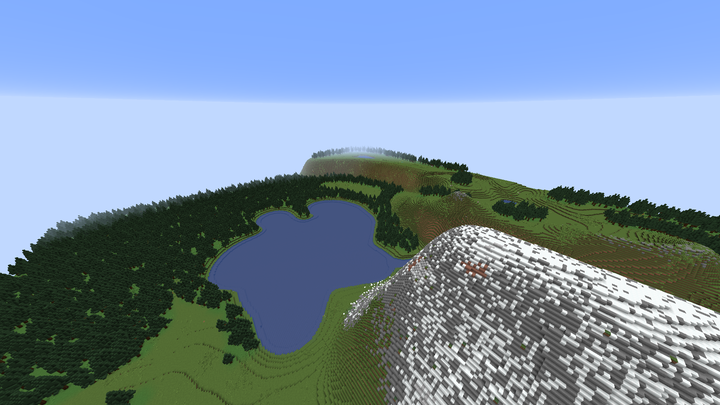 Mountainside Lake Minecraft Map