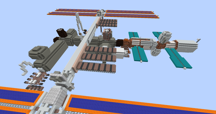 International Space Station ISS Minecraft Map
