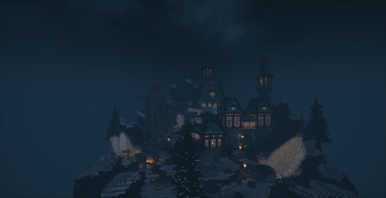 WinterGlow Hub Minecraft Map