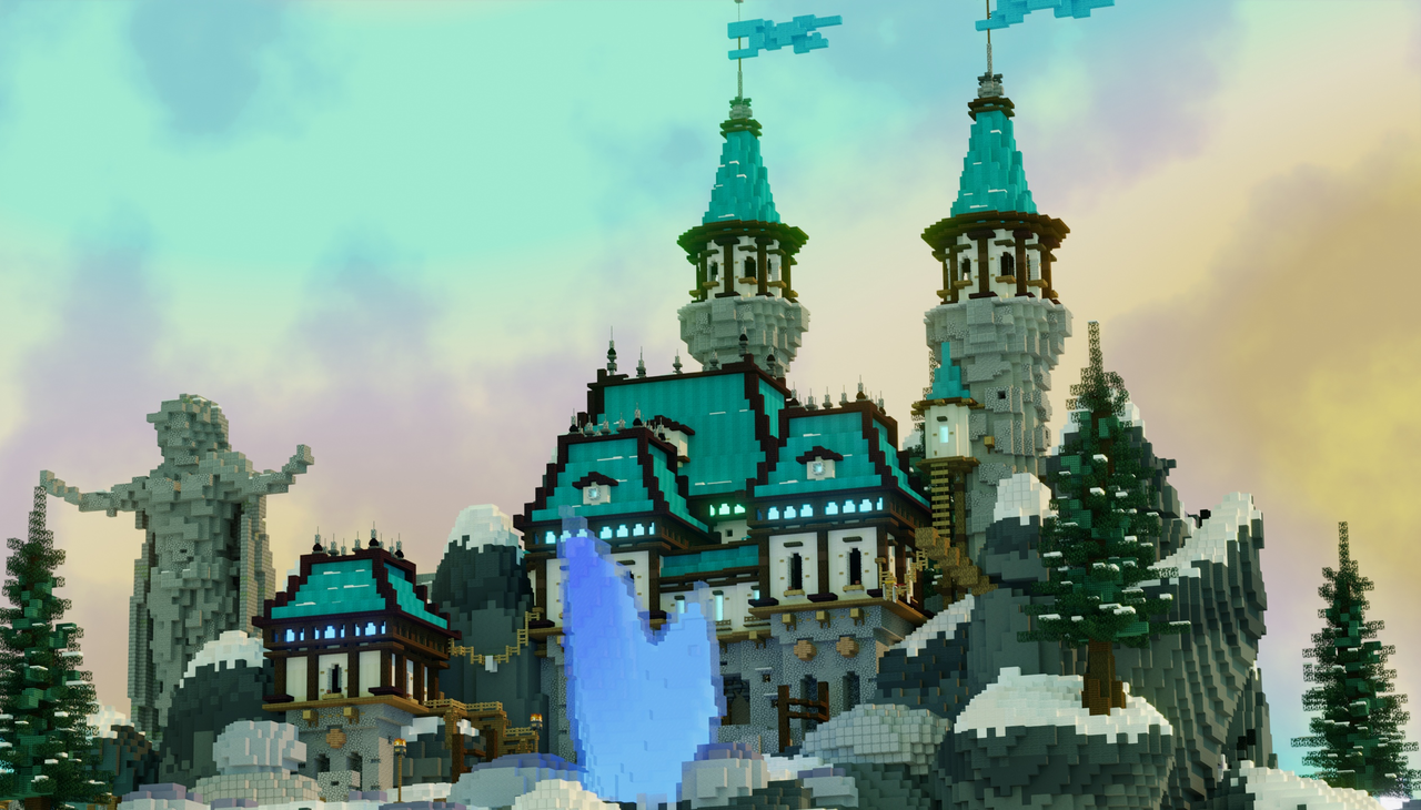WinterGlow Hub Minecraft Map