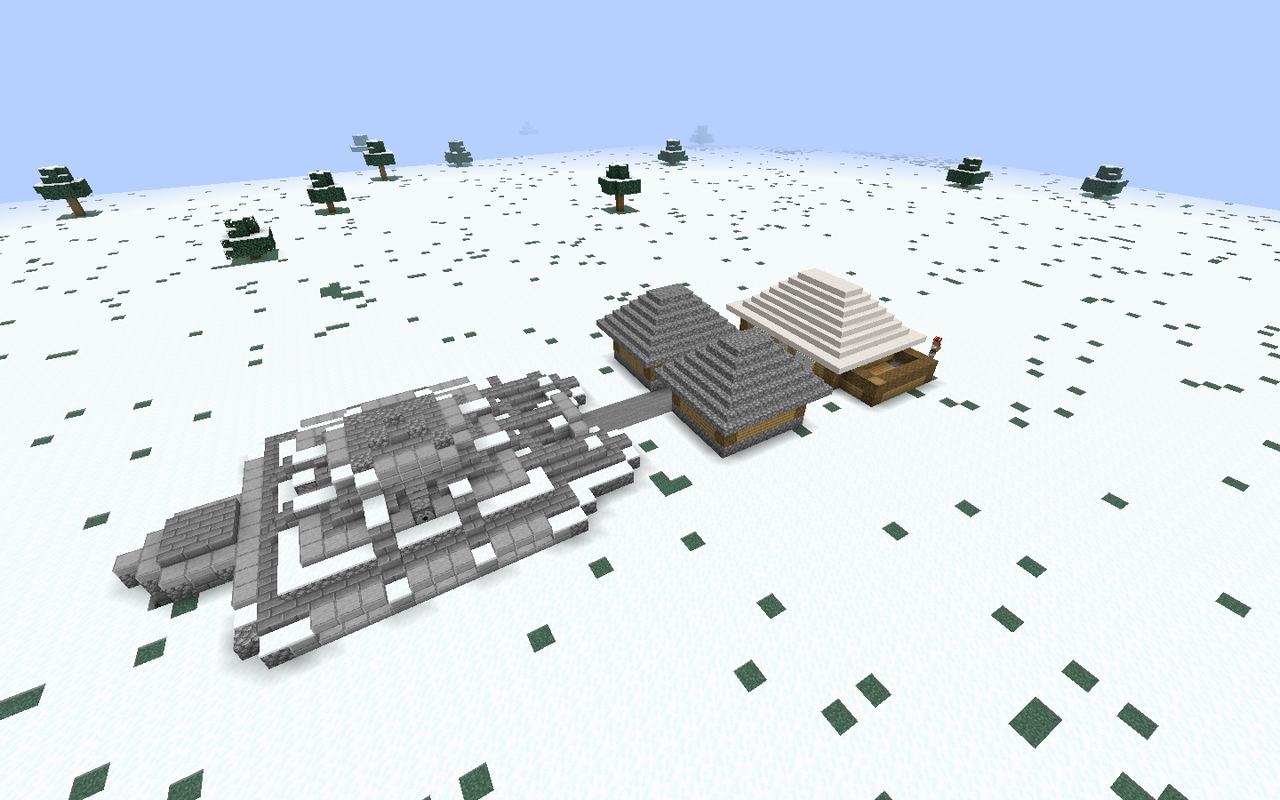Bunker and hamlet Minecraft Map