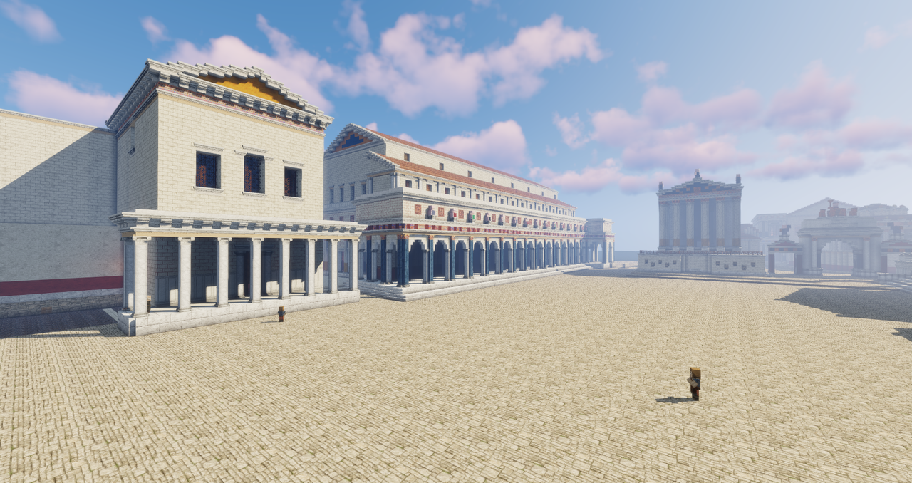 Forum Romanum AD 280 (under construction) - Conquest Reforged Minecraft Map