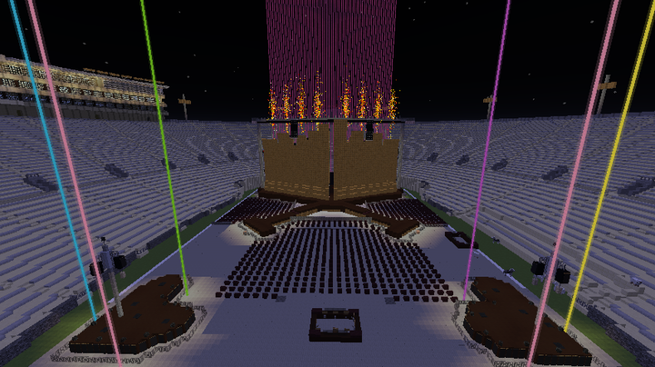 Taylor Swift's Reputation Stadium Tour (Redstone Working) Minecraft Map