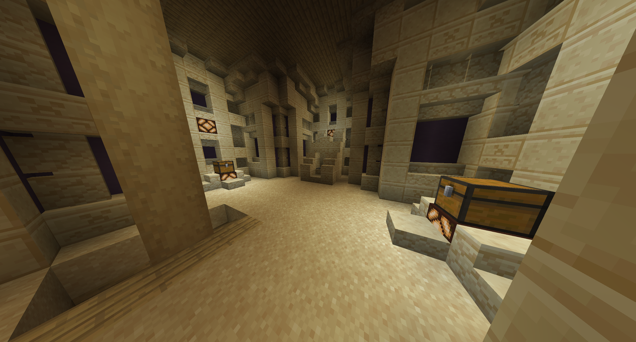 Upgraded Vanilla Sand Pyramid Minecraft Map