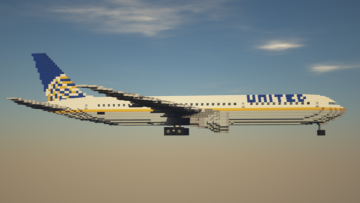 F'n'A Gaming Boeing 767-400ER United Airlines Minecraft Map