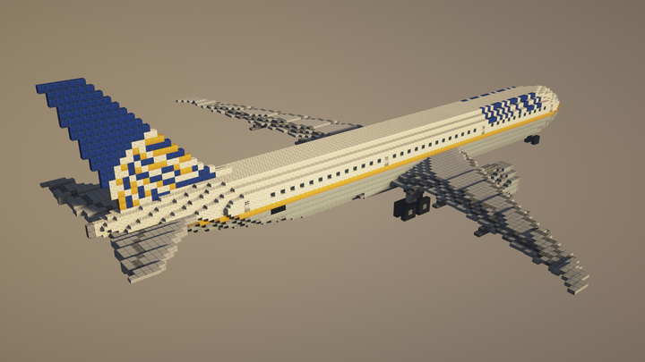 F'n'A Gaming Boeing 767-400ER United Airlines Minecraft Map