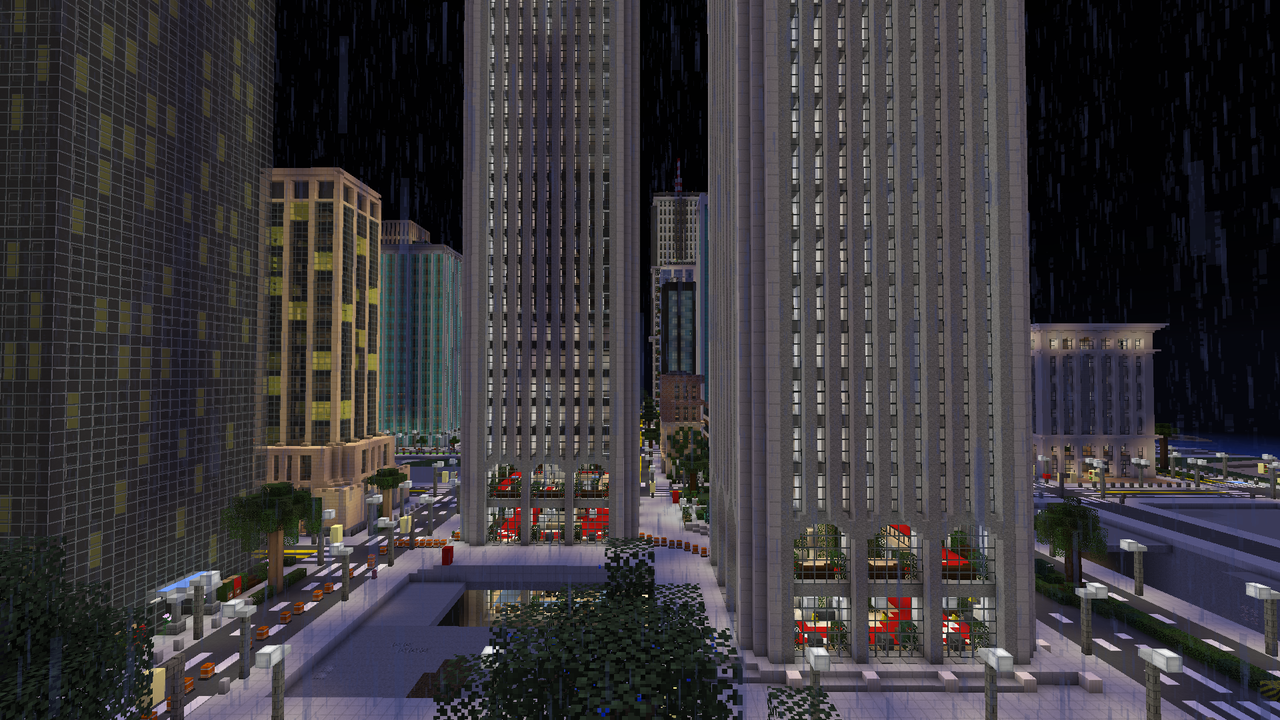 Modern Big City (themed off of NYC/SF) Minecraft Map