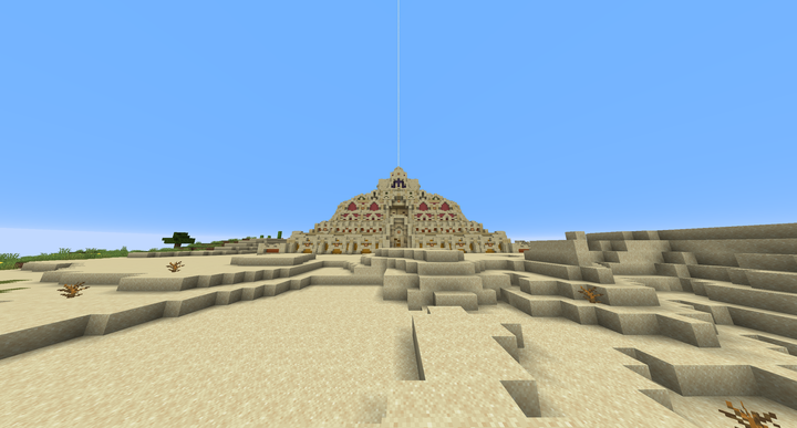 Upgraded Vanilla Sand Pyramid Minecraft Map