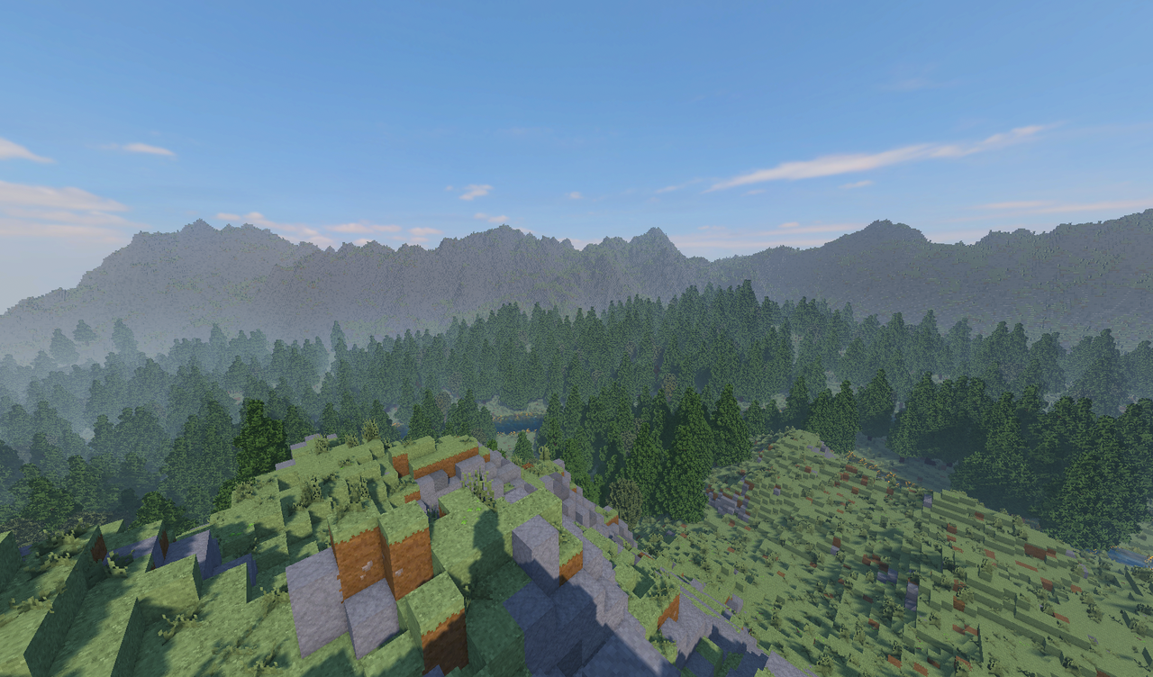 Small mountain range 1000x1000 Minecraft Map