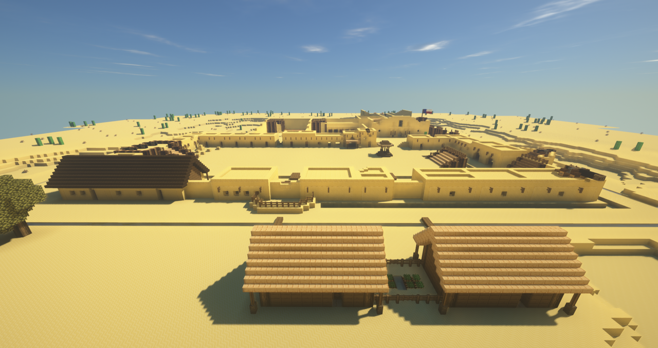 The Alamo (Mission San Antonio) Minecraft Map