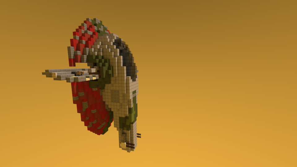 Modified prototype Firespray-31-class "Slave I" 2:1 Minecraft Map