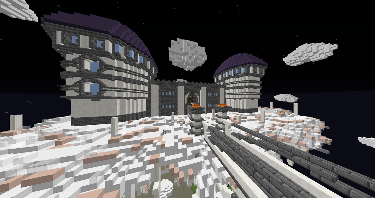 Cloud Castle Factions spawn Minecraft Map