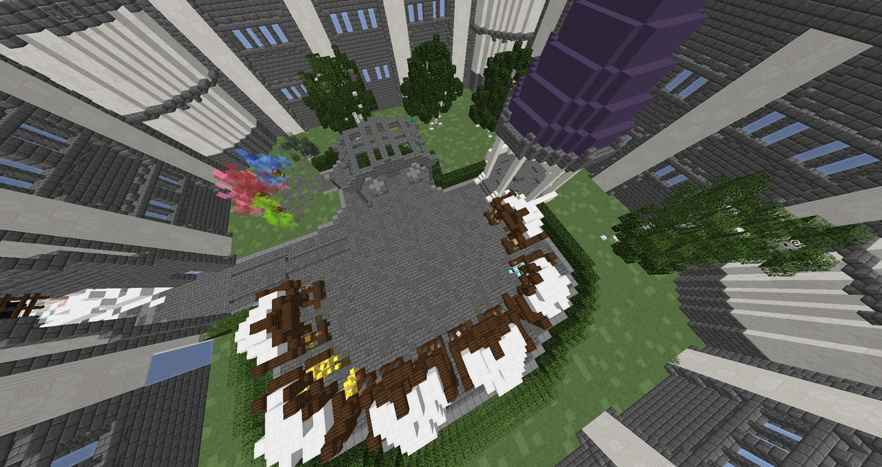 Cloud Castle Factions spawn Minecraft Map