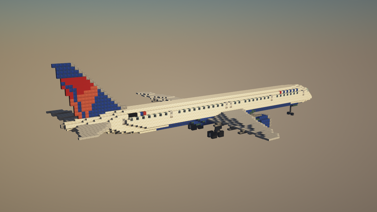 F'n'A Gaming Boeing 757-300 Delta Air Lines Minecraft Map